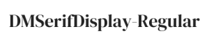 DM Serif Display - Free Fonts Download